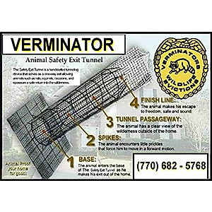 Verminators - Wildlife Evictions Squirrel Safety Exit Tunnel