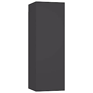 BynJoo Floating TV Stand with Storage Shelves,TV Entertainment Center,Wall Storage Cabinet,for Tv Units,Bathroom,Bedroom,Living Room or Office.Grey(12" x 11.8" x 35.4")