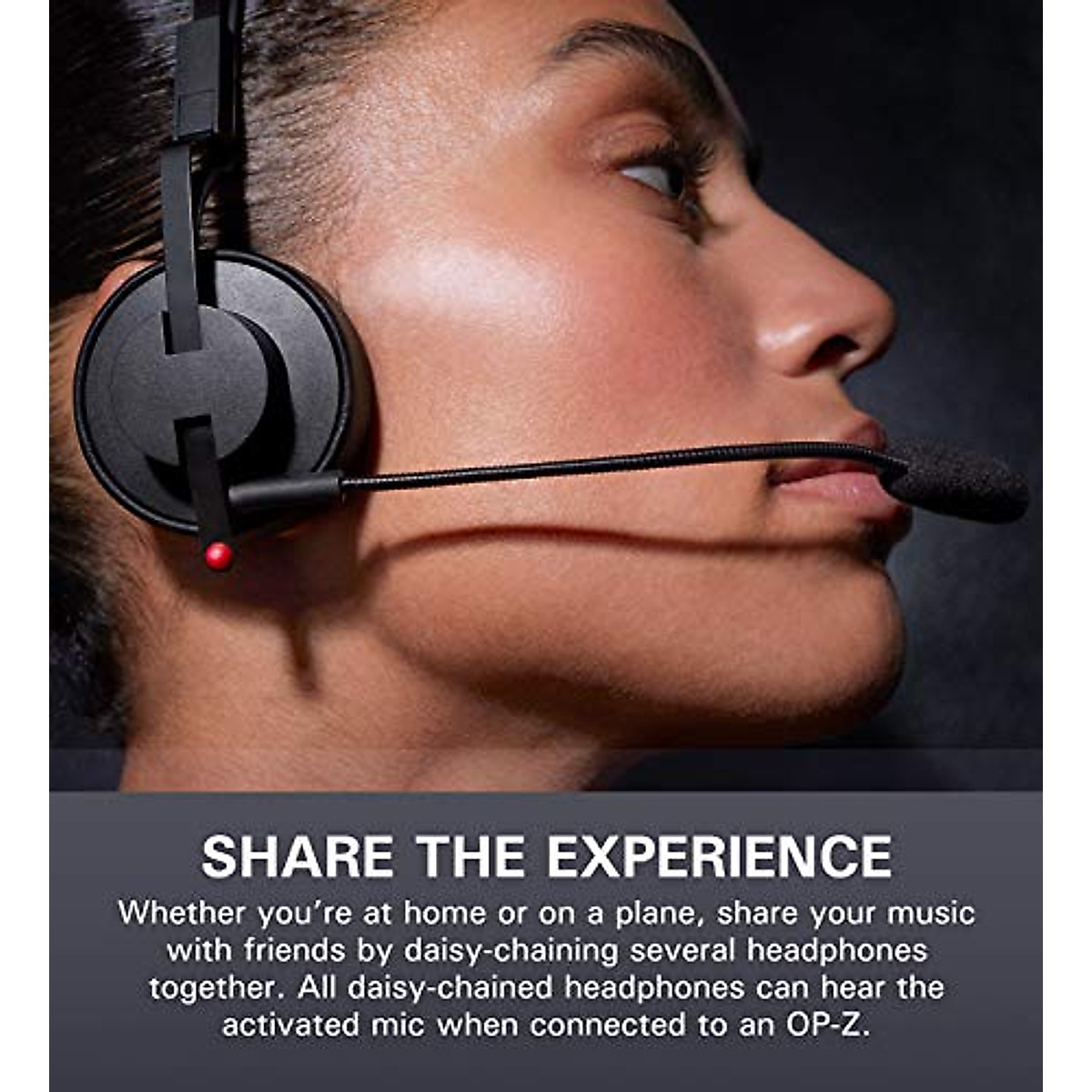 Teenage Engineering M-1 on-Ear Headset for OP-Z Synthesizer and Daisy Chain Headphones