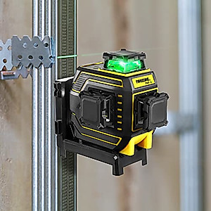 Laser Level with Tripod Set, Firecore 3X360 Green Laser Level Self Leveling and Alignment Line Laser Tool for Construction, Includes Rechargeable Li-Ion Battery, L-Bracket & Carry Pouch