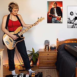 Babymiu Music Rock Decor Wall Poster 8-Pack 11.5" x 16.5",Music Band Merch Party Unframed Version HD Printing Poster for Room Club Wall Art Decor