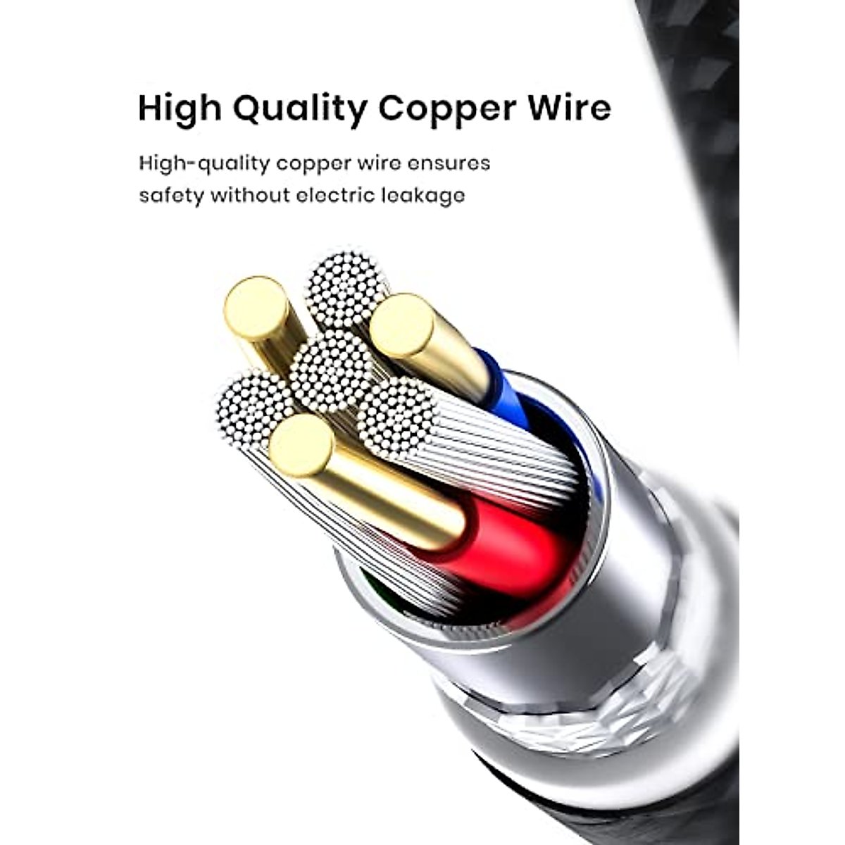 TOPK USB C Cable, [2-Pack, 6ft] 3A Fast Charging USB A to Type C Charging Cable Premium Nylon USB Cable Compatible with Samsung Galaxy S10 S10+ S20 S9 S8 and Other USB C Charger