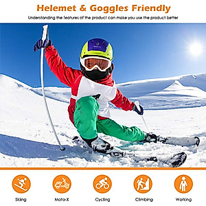 Ameceres Kids Balaclava Ski Mask Cold Weather Windproof Tactical Face Mask Winter for Skiing Snowboarding Cycling (1)