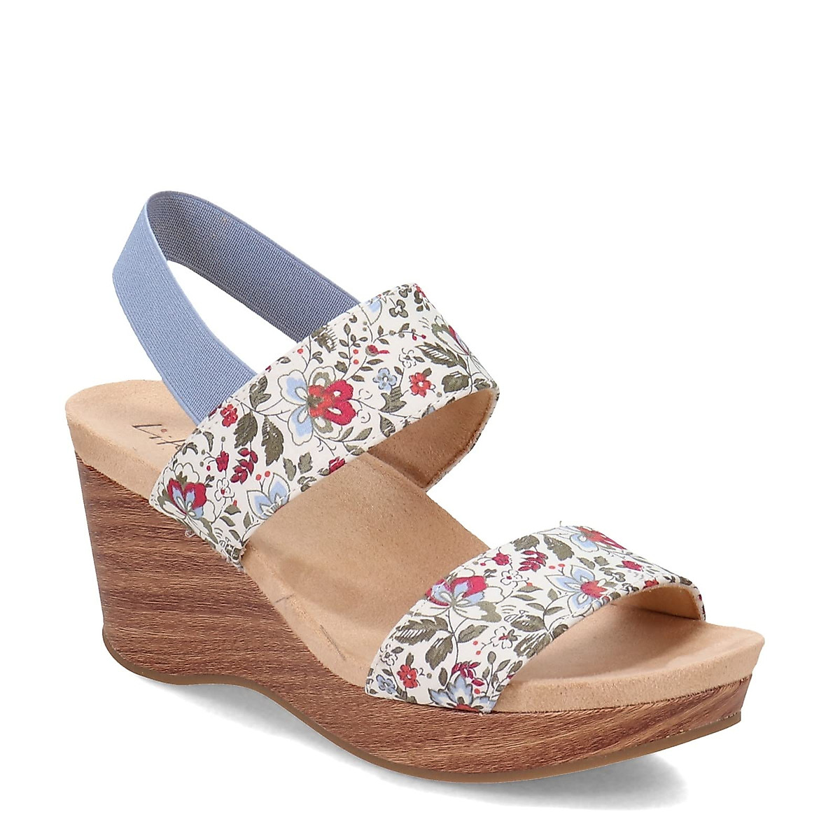 LifeStride Delta Womens Sandal 10 CD US RedMulti Floral