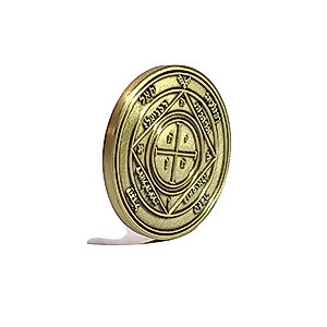 King Solomon Seal Coin Talisman Kabbalah 72 Names of God Fifth Pentacle of Saturn Protects The Home