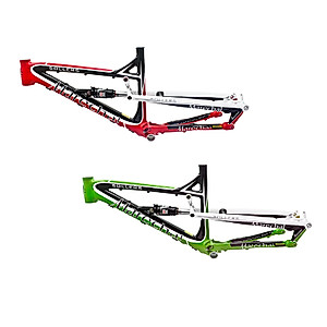 SwishTi Marechal Sollers Mountain Bicycle Bike Frame for All Mountain/Enduro/Free Ride use w/Rockshox Shock in 26"/27.5" (Green, 27.5")