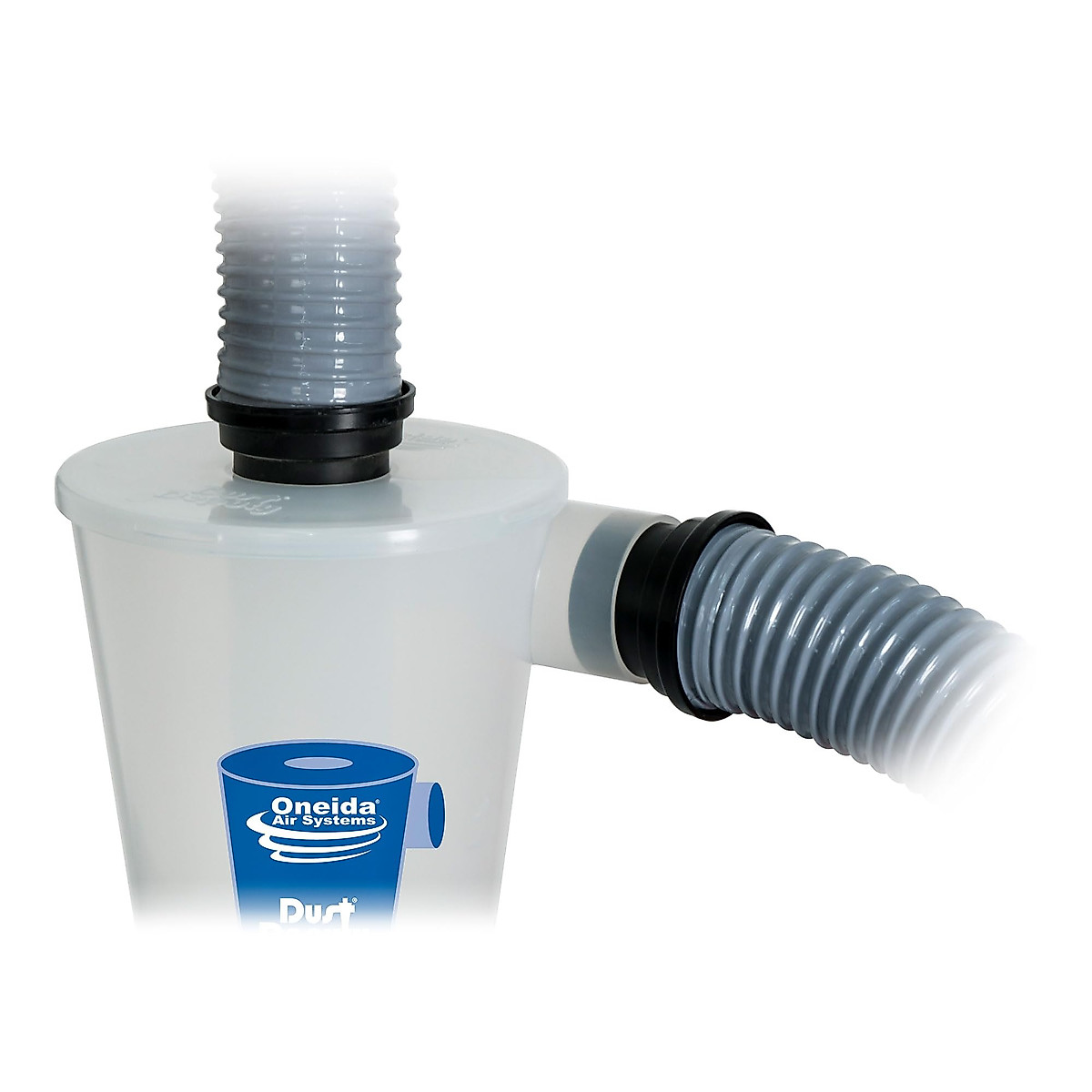 Oneida Air Systems Dust Deputy 2.5 Deluxe Cyclone Separator Kit: Portable Collector with Clear Bucket for Wet/Dry Shop Vacuums (DD 2.5 Deluxe 5-Gal)