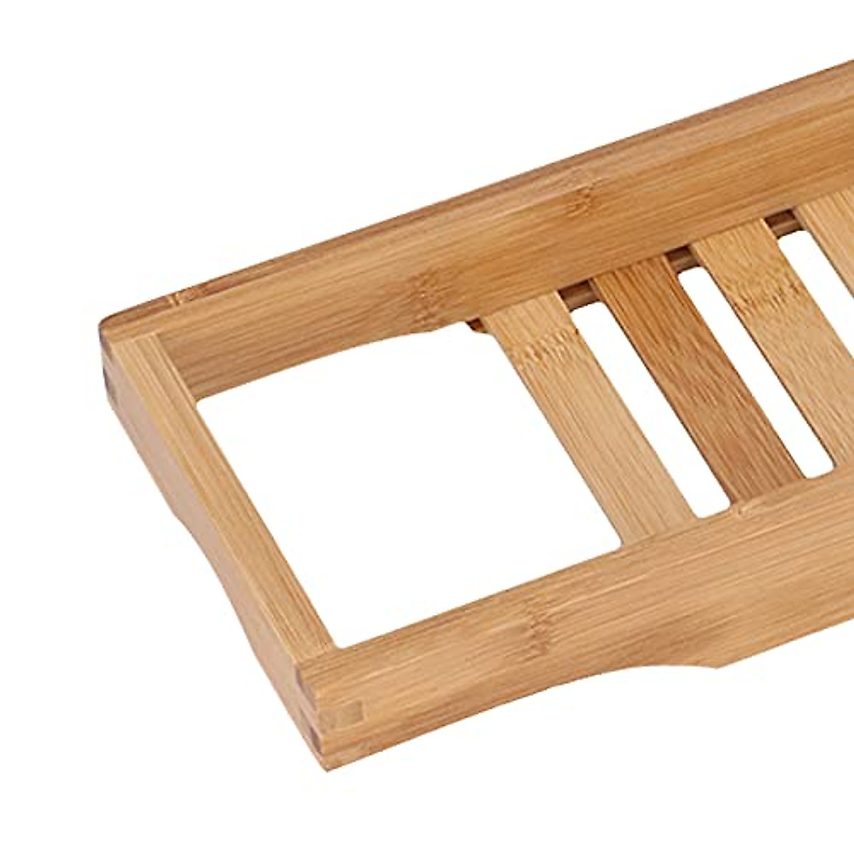 FTVOGUE Bamboo Bathtub Tray This Bath is Perfect for A Simple Bathtub Shelf with Reading Shelf Or Tablet 5.7 Inches * 27.7 Inches,Shelf