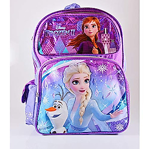 Disney Frozen 2 Elsa & Anna Kids Backpack 16" Large Bag- 19214