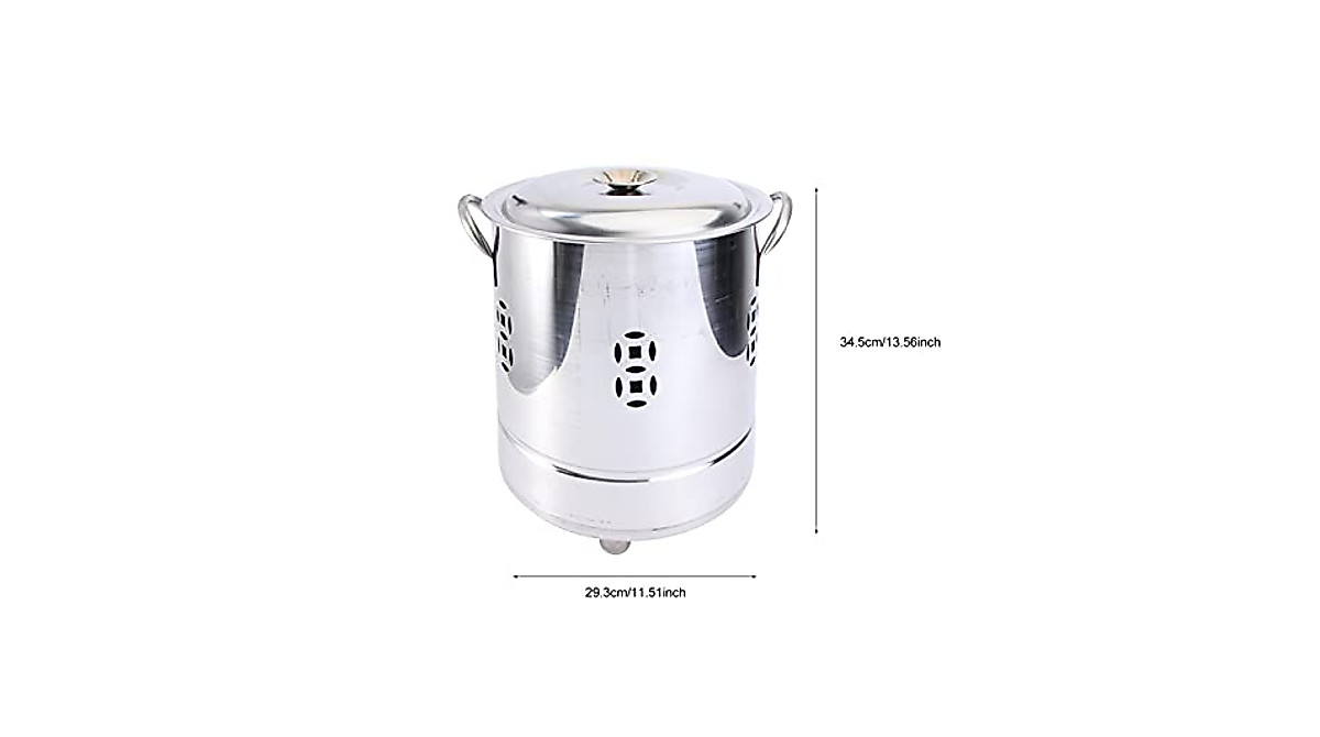 Hemoton 2Pcs Stainless Steel Burn Barrel Incinerator