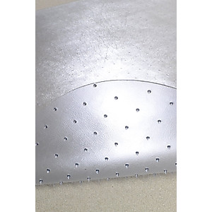 Evolve Modern Shape 42"x 56" Clear Office Chair Mat with Lip for Low and Medium Pile Carpet, Made in The USA by Dimex, C5D5001J