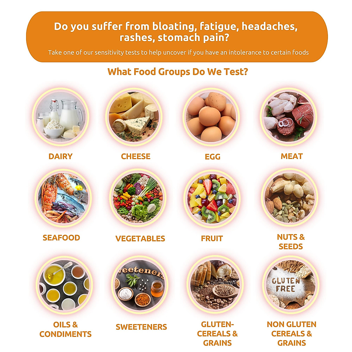 Advanced Health & Food Sensitivity Test by SSC (700+ Items Tested), Environmental & Food Intolerance Testing Kit for Adults, Accurate Hair Analysis at Home Test Kit