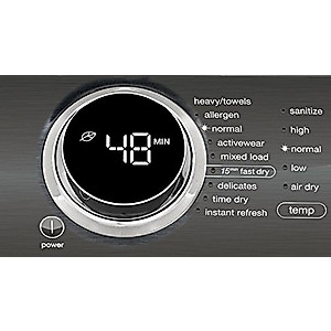 Electrolux EFMG627UTT 27 Inch Gas Dryer with 8 cu. ft. Capacity, in Titanium