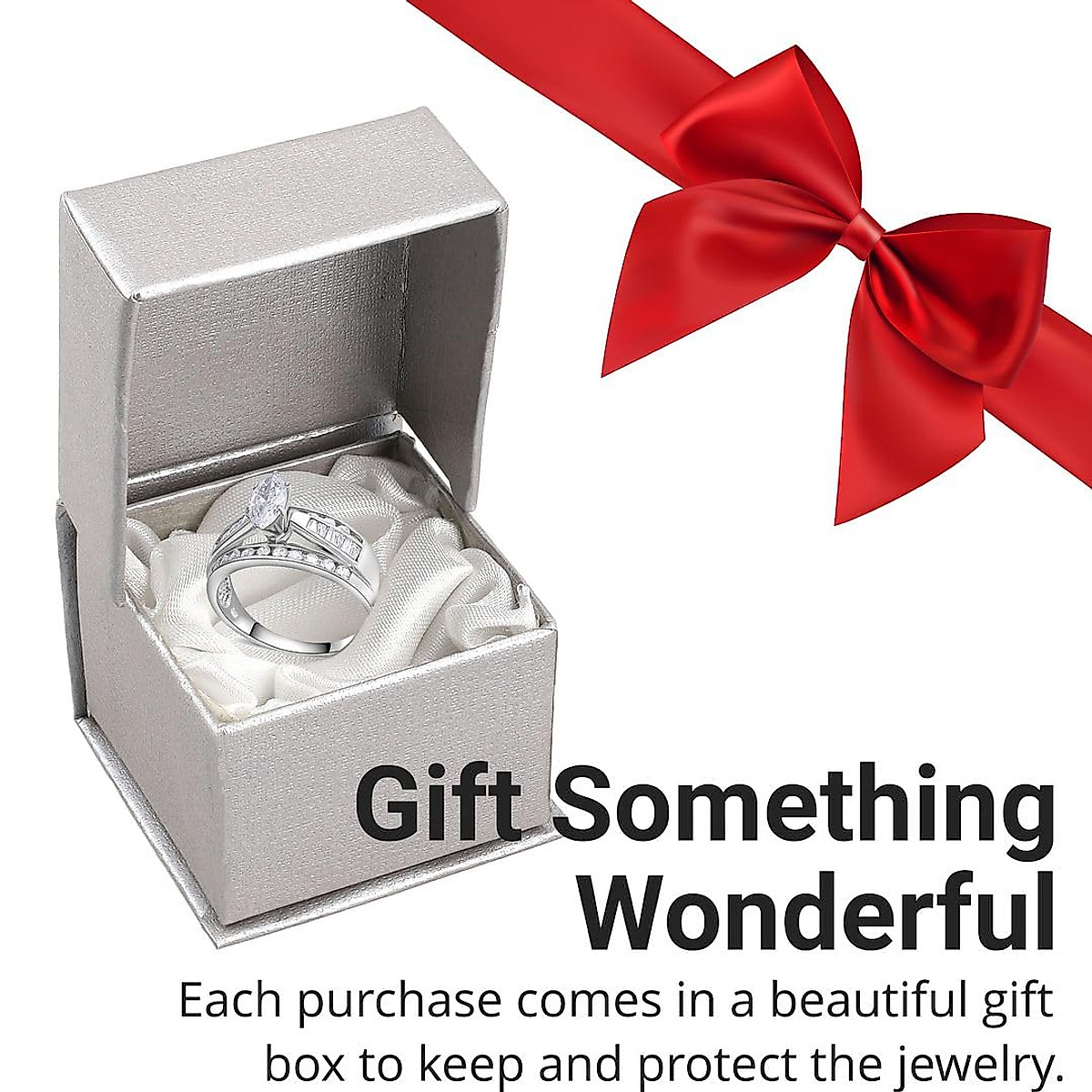 SHOP LC 925 Sterling Silver Engagement Rings Rhodium Plated Cubic Zirconia CZ Wedding Promise Rings for Her Wedding Band for Women Jewelry Ct 3.8 Size 7 Birthday Gifts for Women