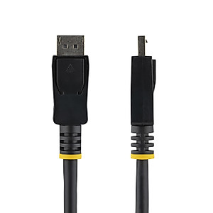 StarTech.com 25ft (7m) DisplayPort Cable - 2560 x 1440p - DisplayPort to DisplayPort Cable - DP to DP Cable for Monitor - DP Video/Display Cord - Latching DP Connectors - HDCP & DPCP (DISPLPORT25L)