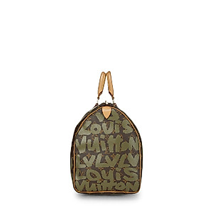 Louis Vuitton, Pre-Loved Stephen Sprouse x Louis Vuitton Green Monogram Graffiti Keepall 50, Green