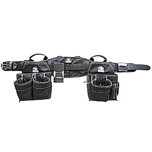 Gatorback Professional Carpenter's Tool Belt Combo w/Air-Channel Pro Comfort Back Support Belt. (Medium 31-35 Inch Waist)