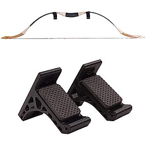Archery Wall Mount Bow Rack Display Wall Hanger Recurve Bow Storage Stand for Hunting Compound Traditional Bow Shelf (Black)