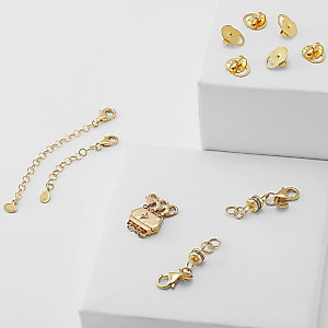 Silpada 'Three Pair Happy Back' Earring Back Set in Gold-Plated Sterling Silver