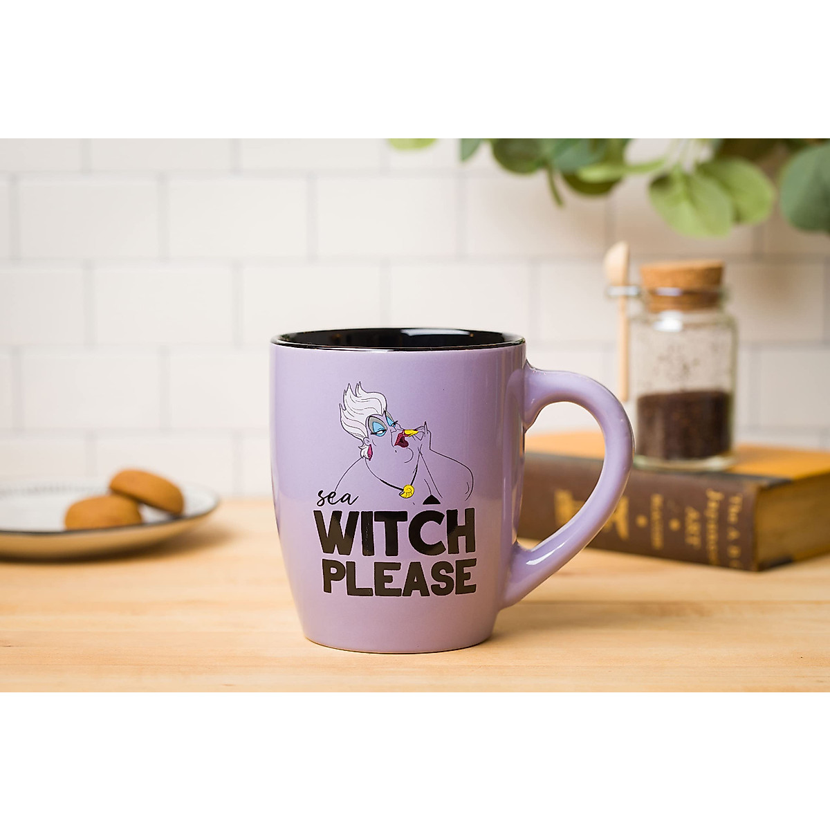 Silver Buffalo Disney Villains Ursula Sea Witch Please Jumbo Curved Ceramic Mug, 25 Ounces