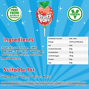 Swizzels Matlow Fruity Pops Lollies Sweets (1 x 3 kg)