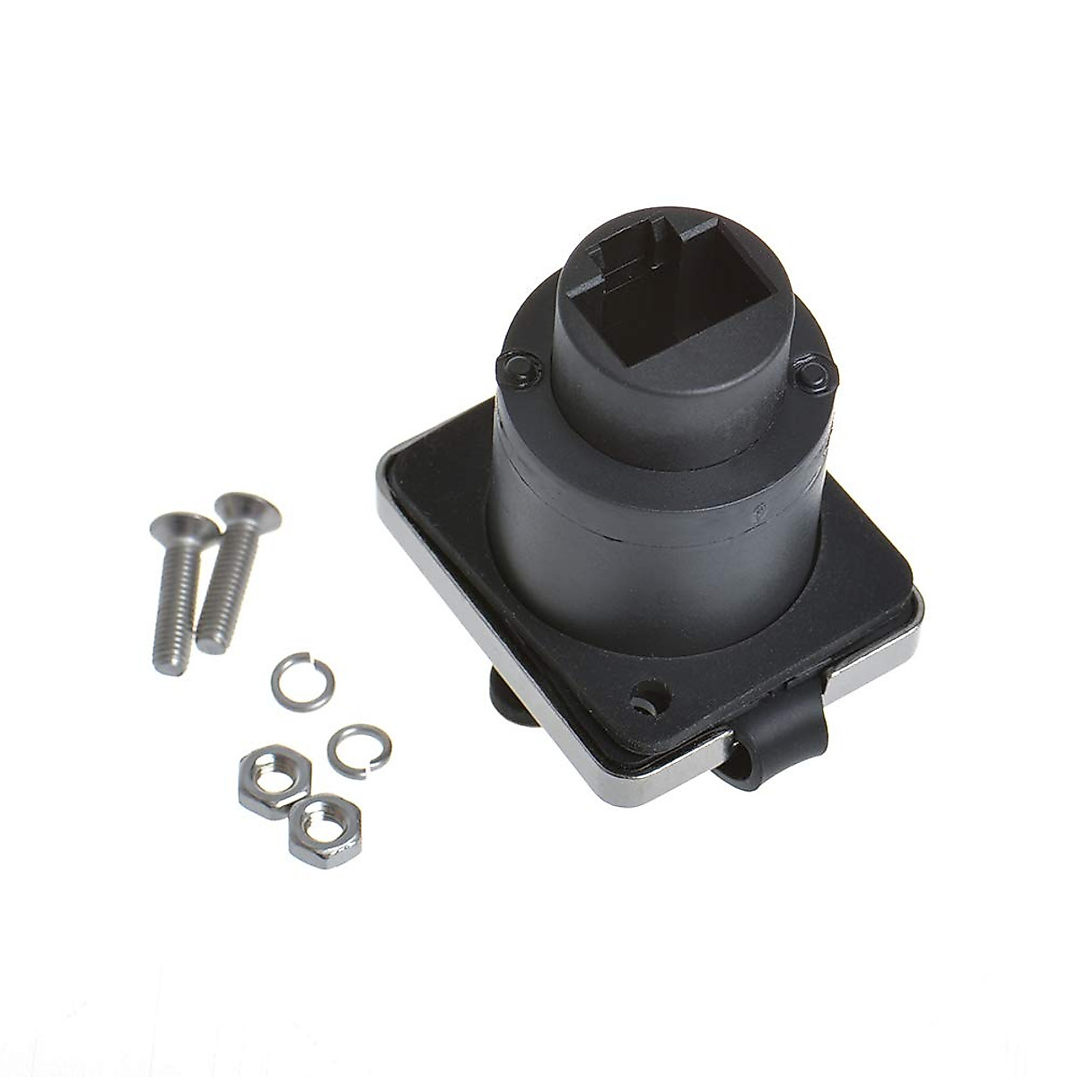 ANMBEST 5PCS Panel Mounting RJ45 IP65 Waterproof PCB Signal Panel Cat5/5e/6 8P8C Connector Ethernet LAN Cable Connector Double Head Coupler Adapter Female to Female with Waterproof/Dust Cap