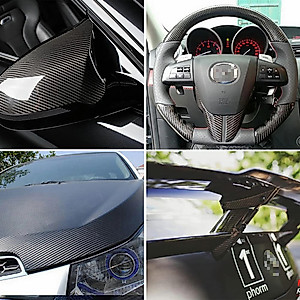 50X100CM 3K 200G Real Carbon Fiber Cloth Carbon Fabric Stretch Plain Twill Carbon Fabric Car Modified Carbon Fiber Cloth (50CMX100CM, A:Twill)