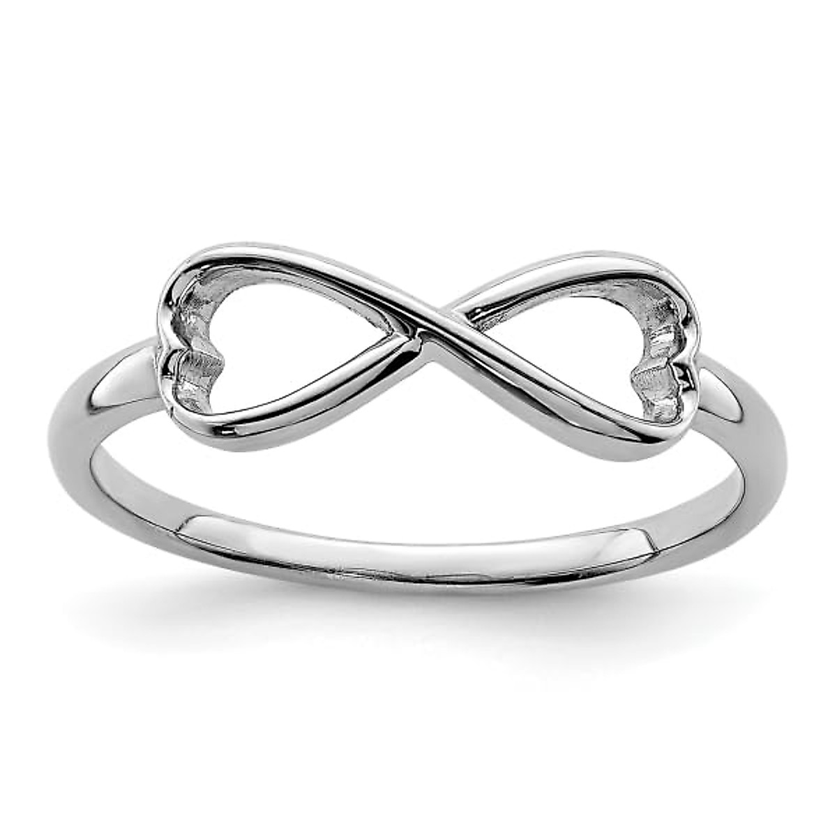 IceCarats 925 Sterling Silver Infinity Twisted Love Knot Symbol Heart Woven Crisscross Band Statement Ring Size 8