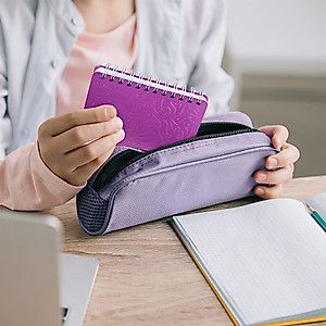 2 Pieces Portable Password Book Password Organizer Notebook Elegant Mandala Pattern Password Book Keeper with Pen, Spiral Bound Notebook for Password Information (Black, Purple)