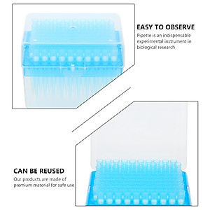 Disposable 1ml Filter Tip Pipette- Extended Tip 1000ul Filter Tip- Easy to Use for Lab Experiment (5 Boxes, Each Box 96pcs)