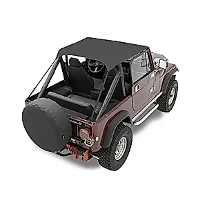 Bestop 52507-01 Black Crush Traditional Bikini Top for 1976-1983 CJ-5