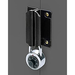 Arrow Shed 8' x 8' Ironwood Galvanized Steel and Wood Panel Hybrid Outdoor Shed Kit, Anthracite