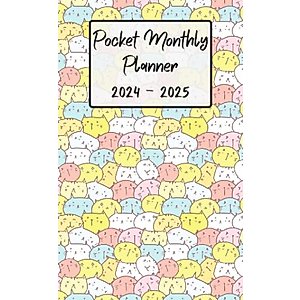 2024-2025 Monthly Pocket Planner: 2 year Pocket Calendar January 2024 to December 2025