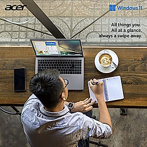 acer Aspire 5 Laptop, 17.3" FHD Display, Intel Core i7-1165G7 Processor, 32GB RAM 1TB PCIe SSD, Fingerprint Reader, Backlit Keyboard, Webcam, WiFi, Bluetooth, Windows 11 Home, Silver