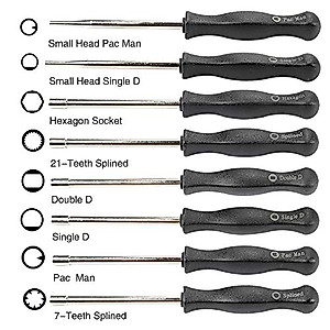 Savior 8pcs Carburetor Adjustment Tool Carb Screwdriver kit for Poulan Echo Husqvarna Carftsman Homelite Common 2 Cycle Small Carb Engine