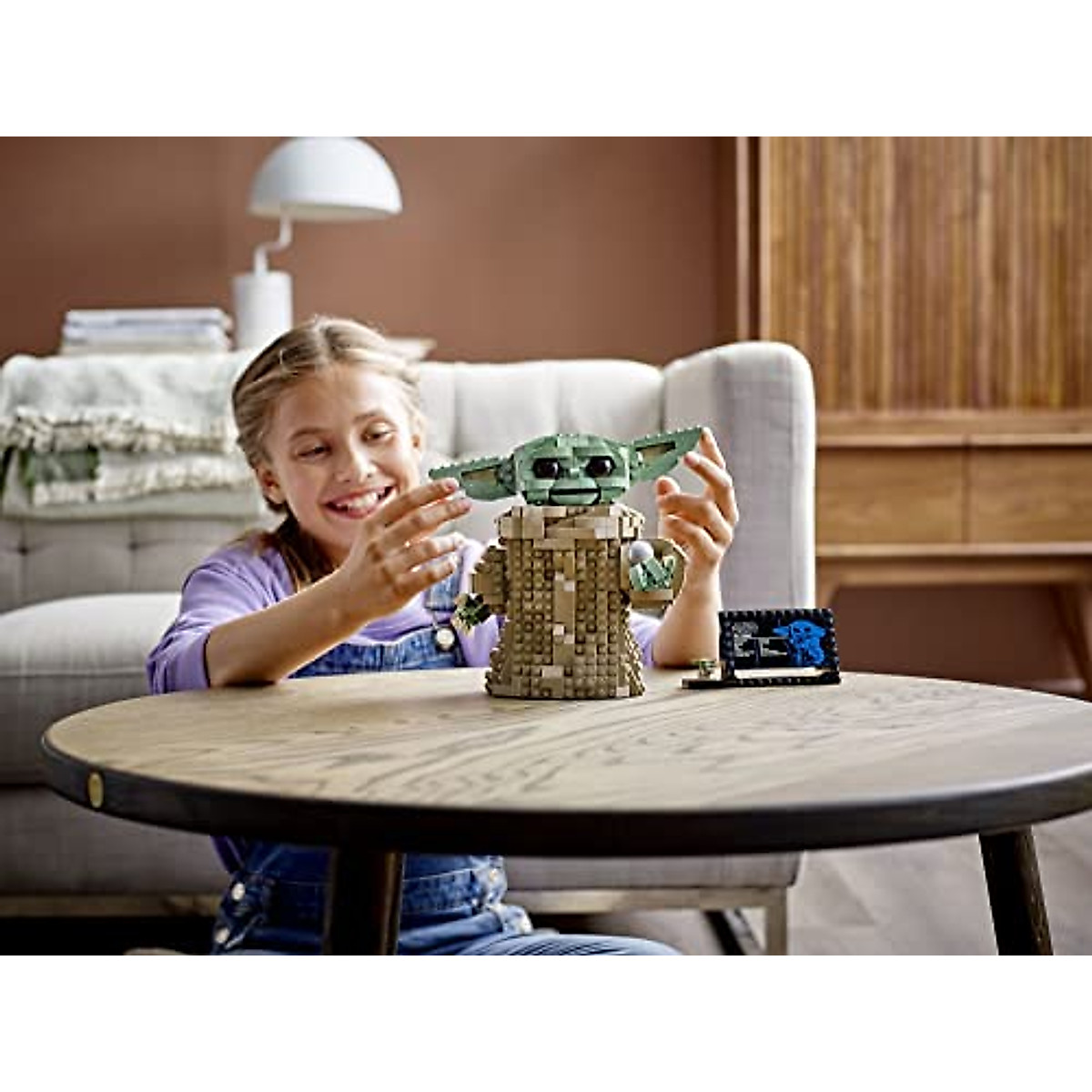 LEGO Star Wars: The Mandalorian Series The Child 75318 - Baby Yoda Grogu Figure, Building Toy, Collectible Room Decoration for Boys and Girls, Teens, with Minifigure and Nameplate, Gift Idea