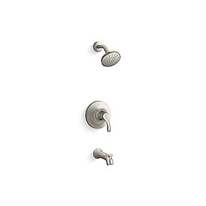 Kohler TS27391-4G-BN SIMPLICE Rite-Temp Pressure-Balancing 1.75 GPM Bath and Shower Faucet Trim Set, Vibrant Brushed Nickel