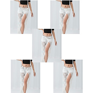 ORAZIO Silver Tone Chain Belts for Women Waist Chains Summer Beach Hip Belly Body Chains Jewelry