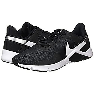 Nike Men's Gymnastics Shoe, Black White Metallic Silver, 13