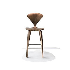 Nicer Furniture Cherner Counter Stool Walnut finish Dining Stool Wood Base