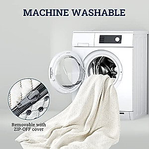 3 Inch Queen Gel Memory Foam Mattress Topper with Washable & Skin-Friendly Cover, 2 Layer Ventilated Design & High-Density Soft Memory Foam, No-Slip Thin Cooling Mattress Bed Pad Topper - Queen Size