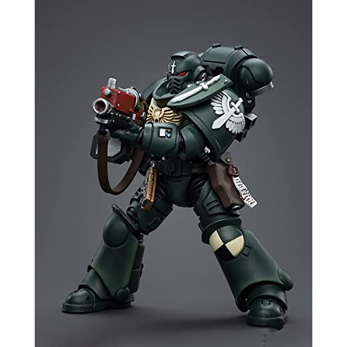 Pipigirl JoyToy Warhammer 40K Space Marine Genuine License 1/18 Soldier, Dark Angels Intercessors, 4inch Models Space Marines Action Figures Kits (Sergeant Rakiel)