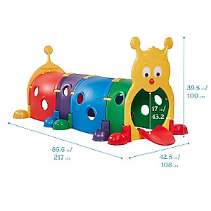 ECR4Kids GUS Climb-N-Crawl Caterpillar Tunnel, Play Structure, Assorted