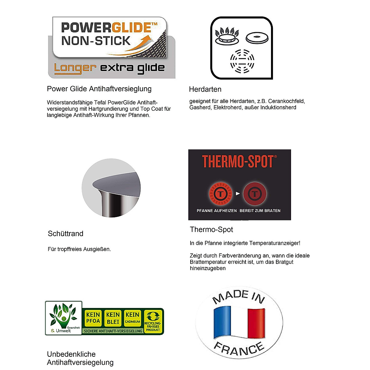 T-fal C921S2 Initiatives Nonstick Ceramic Coating PTFE PFOA and Cadmium Free Scratch Resistant Dishwasher Safe Oven Safe 8 and 10-Inch Fry Pan Cookware Set, 2-Piece, Black