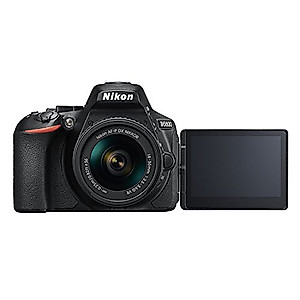 Nikon D5600 DX-format Digital SLR w/ AF-P DX NIKKOR 18-55mm f/3.5-5.6G VR, Touchscreen, Wi-Fi, Bluetooth (Renewed)