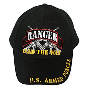 Flakita's Novelties US Army Ranger Lead The Way US Armed Forces Veteran Embroidered Baseball Cap HAT
