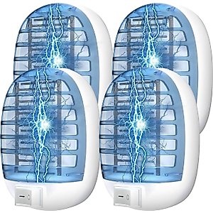 Indoor Bug Zappers, Fly Traps for Indoors, Insect Traps for Home Mosquito Killer for Kids & Pets, Home, Kitchen, Bedroom, Baby Room, Office (4 Packs)