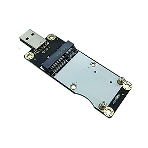 EXVIST 4G LTE Industrial Mini PCIe to USB Adapter W/SIM Card Slot for WWAN/LTE 3G/4G Module Applicable for M2M & IoT Applications Like Raspberry Pi Industrial Router IP Camera Digital Signage etc.