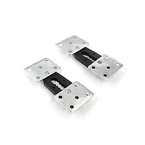 Geesatis 4 PCS Sofa Bracket Tool with Mounting Screws, Silver