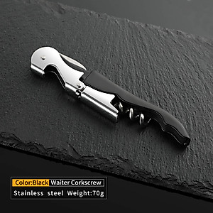 STARVION Waiters Corkscrew,3 in 1 Wine Opener, Bottle Opener and Foil Cutter, Thickened Wine Corkscrew and Stainless Steel Stopper Packed in Beautiful Gift Box